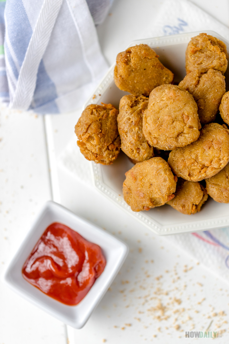 Homemade Vegan Chicken Nuggets or Bread Patties Recipe